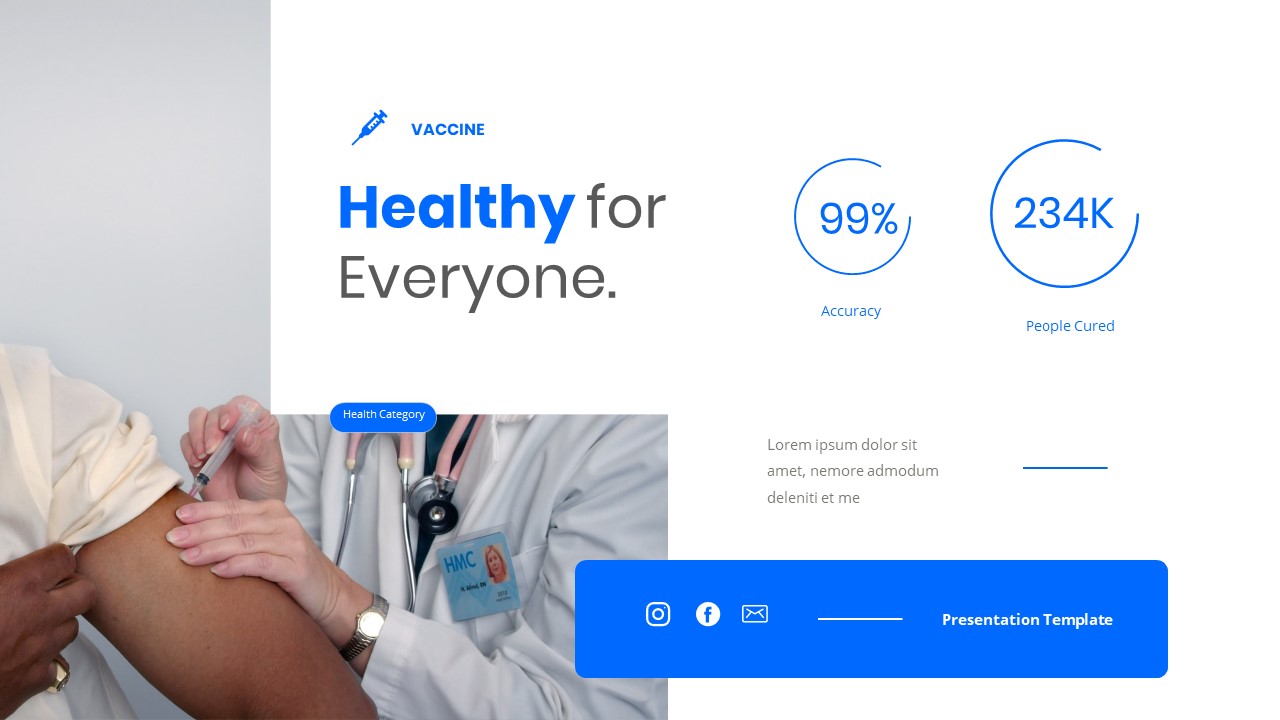 Vaccine - Health Presentation Template, Presentation Templates ...