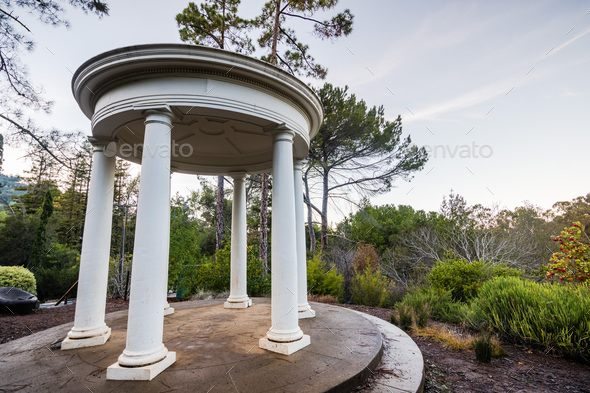 Evening view of a classic pavilion Stock Photo by SundryPhotography