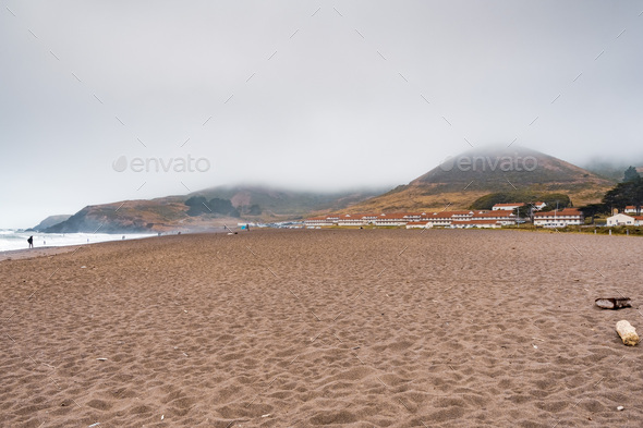 Rodeo Beach and Fort Cronkhite in Marin Headlands Stock Photo by ...