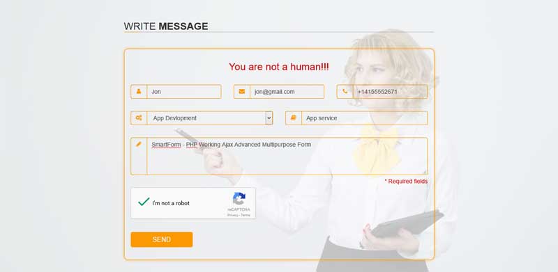 SmartForm - PHP Working Ajax Advanced Multipurpose Form by mgscoder
