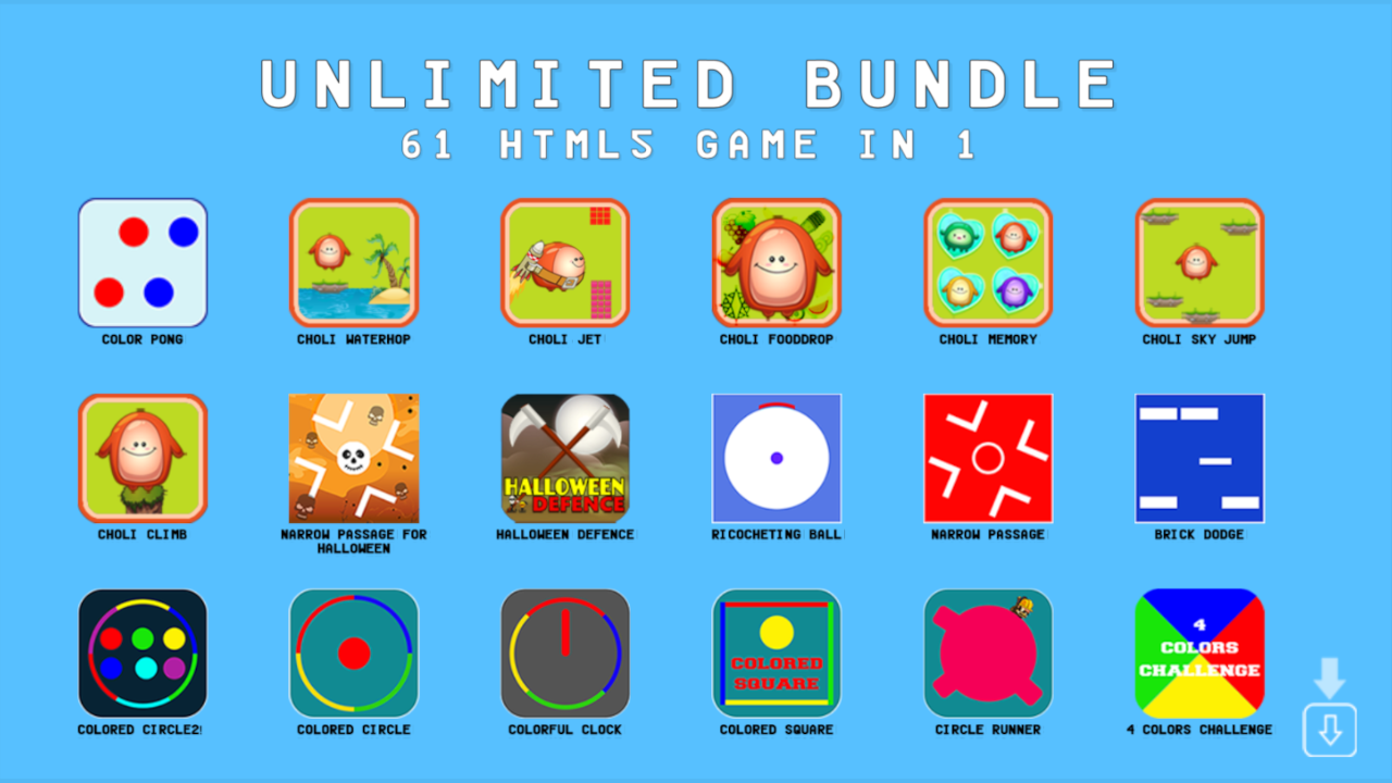 61 Construct 2 Capx And Gamemaker Games In 1 Bundle Html5 Games For Web And Android And Ios By