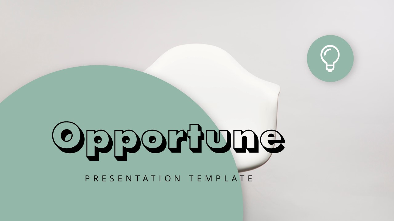 Opportune Multipurpose Presentation Template, Presentation Templates