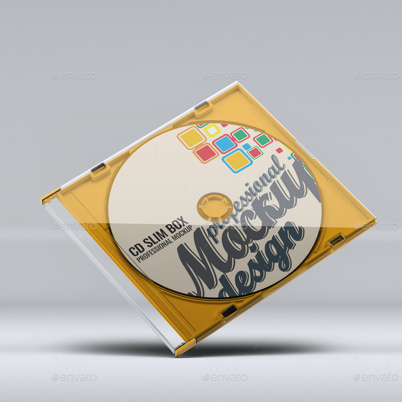 CD Slim Box Mock-Up, Graphics | GraphicRiver