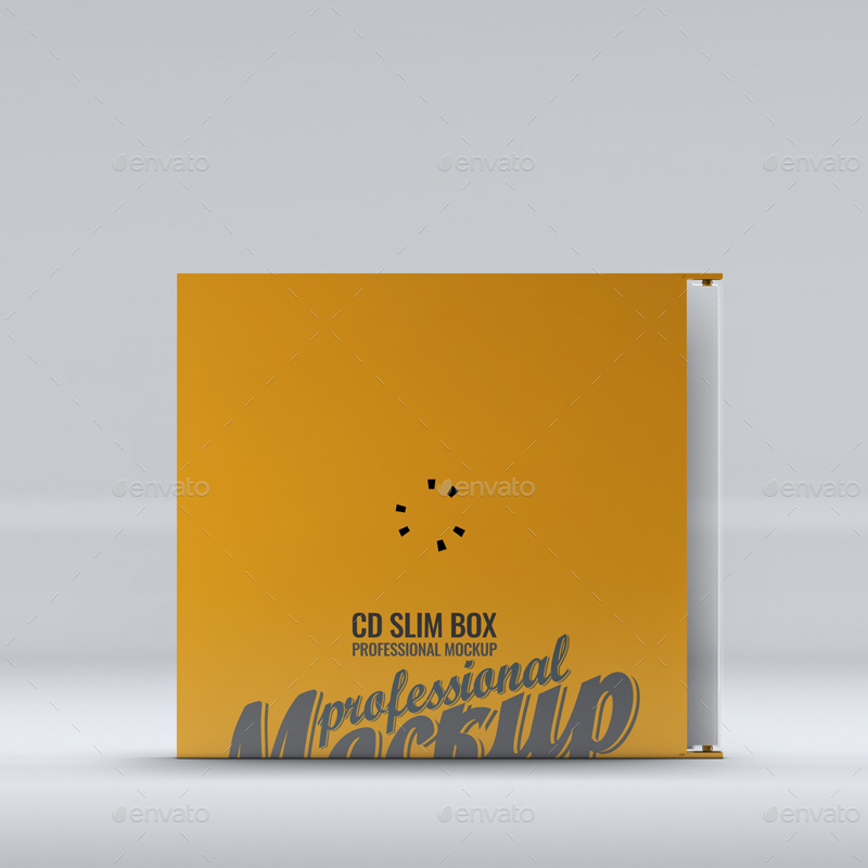 CD Slim Box Mock-Up, Graphics | GraphicRiver