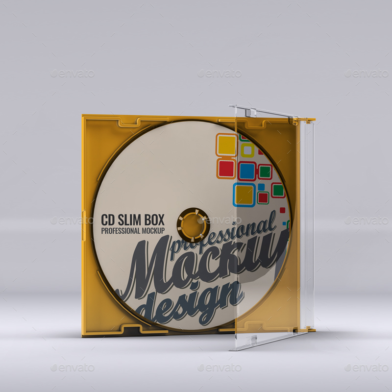 CD Slim Box Mock-Up, Graphics | GraphicRiver