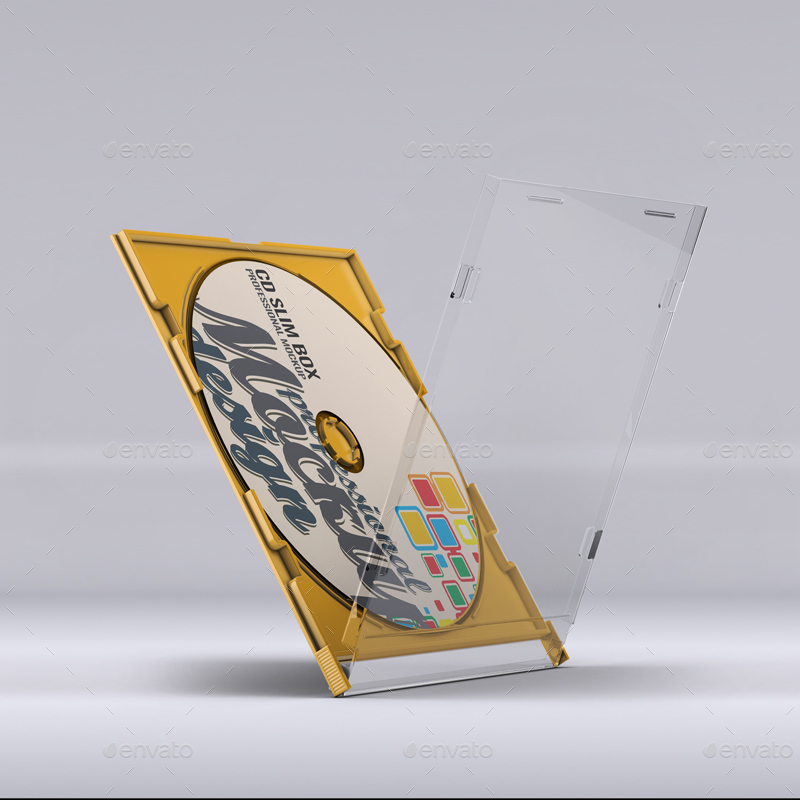 CD Slim Box Mock-Up, Graphics | GraphicRiver