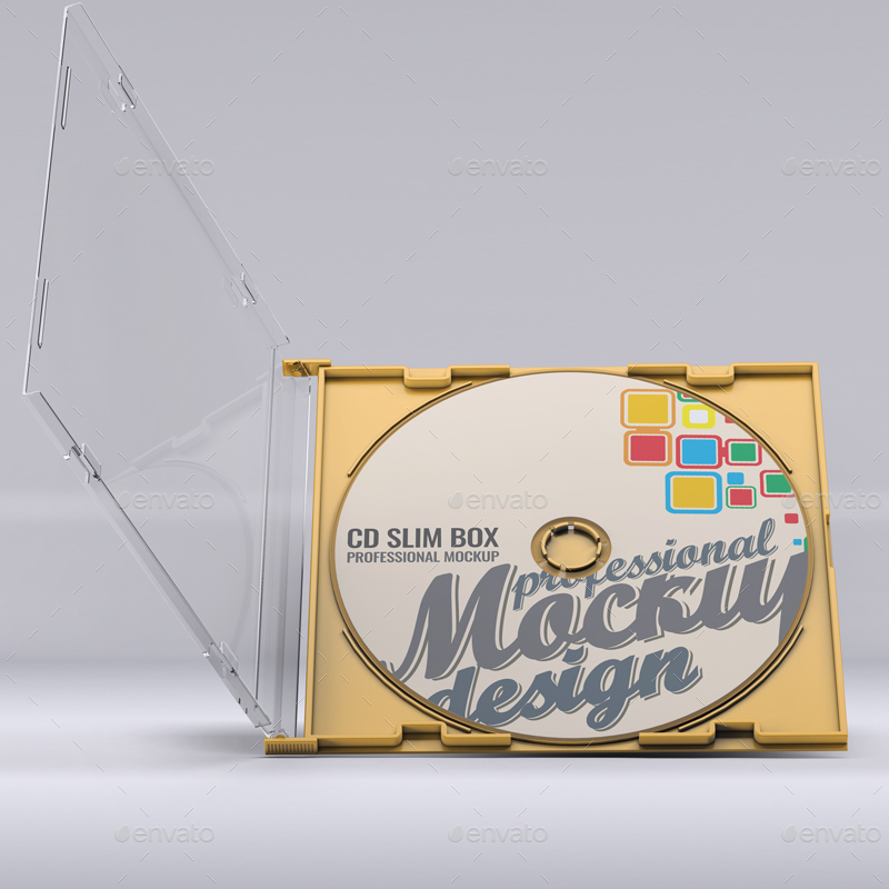 CD Slim Box Mock-Up, Graphics | GraphicRiver