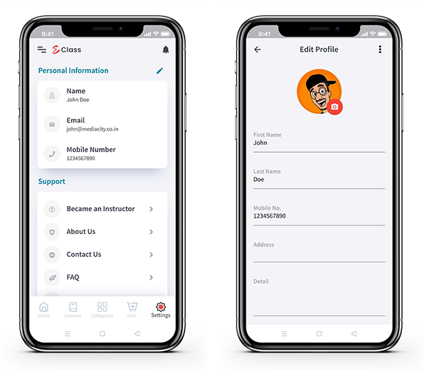 eClass LMS Mobile App - Flutter Android & iOS by media-city | CodeCanyon