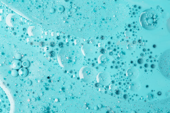 Abstract Blue Background with Color Bubbles Stock Photo by AlinaKho