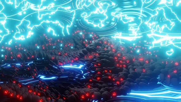 Sci-Fi Electrical background, wave background, Motion Graphics | VideoHive