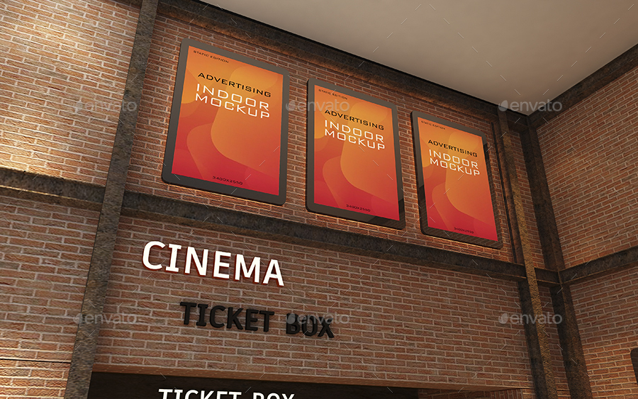 Cinema Poster MockUp, Graphics | GraphicRiver