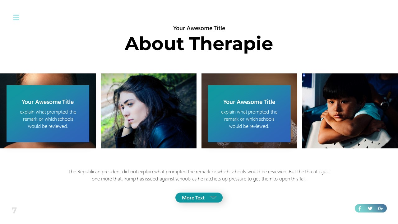 Therapie Mental Health Presentation Template, Presentation Templates