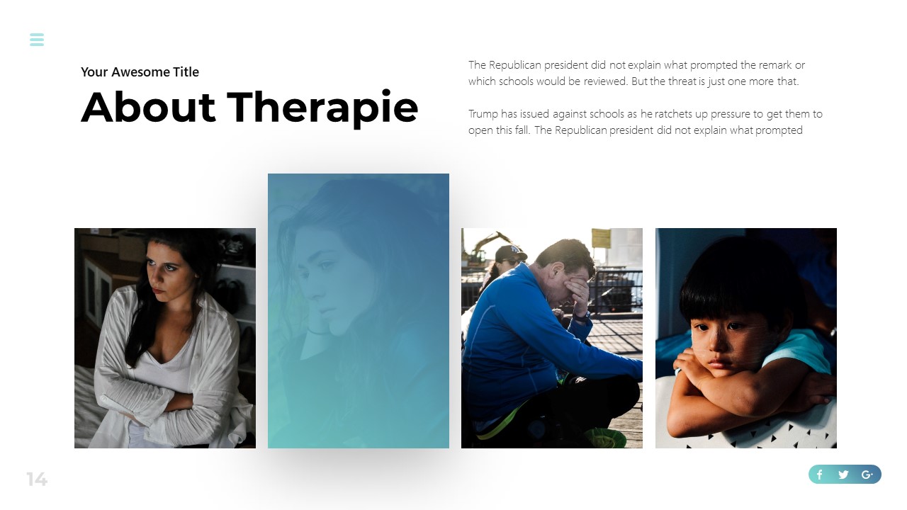 Therapie Mental Health Presentation Template, Presentation Templates