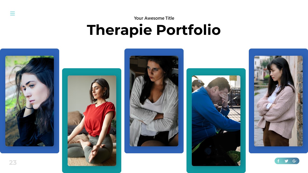 Therapie Mental Health Presentation Template, Presentation Templates