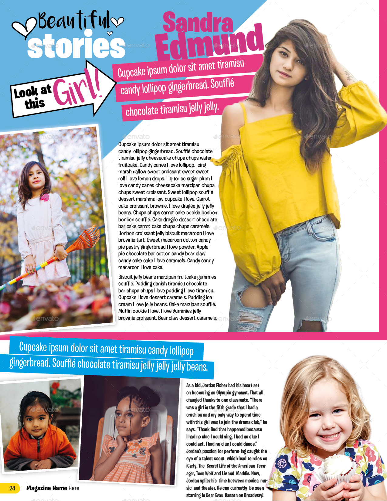 Kids Magazine Template, Print Templates | GraphicRiver