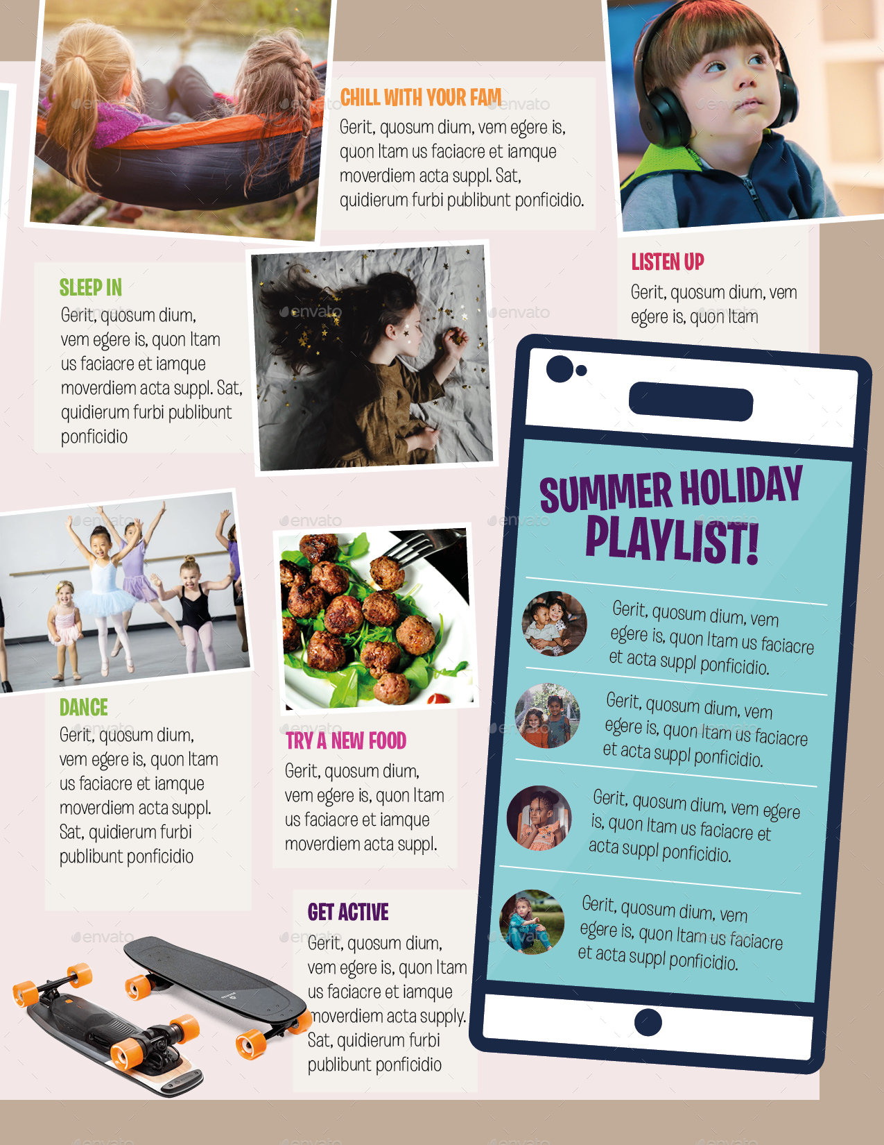 Kids Magazine Template, Print Templates | GraphicRiver