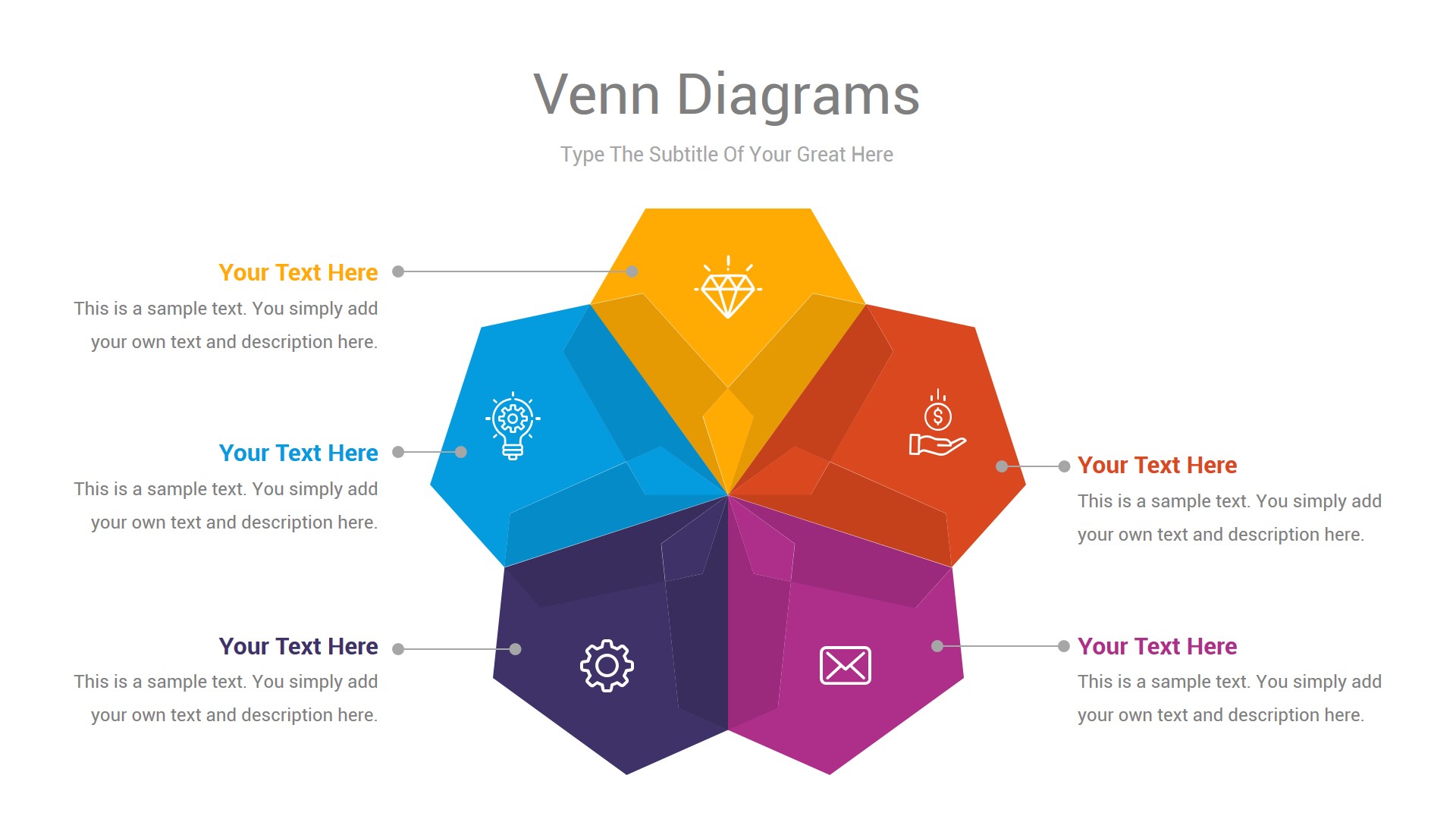 Venn Diagrams Google Slides & Illustrator Template, Presentation Templates