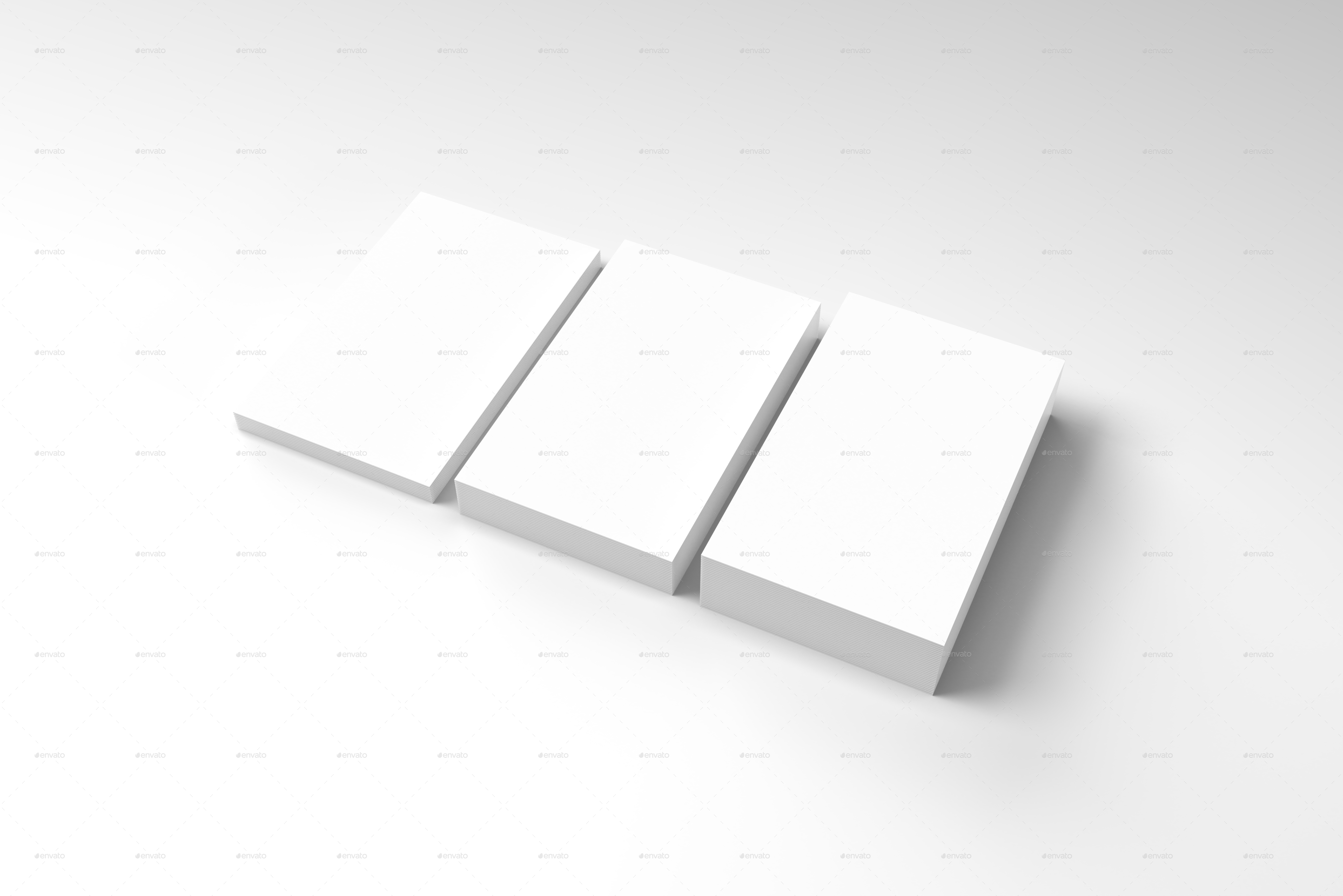 Business Card Stack Mock-up 2 Vertical, Graphics | GraphicRiver