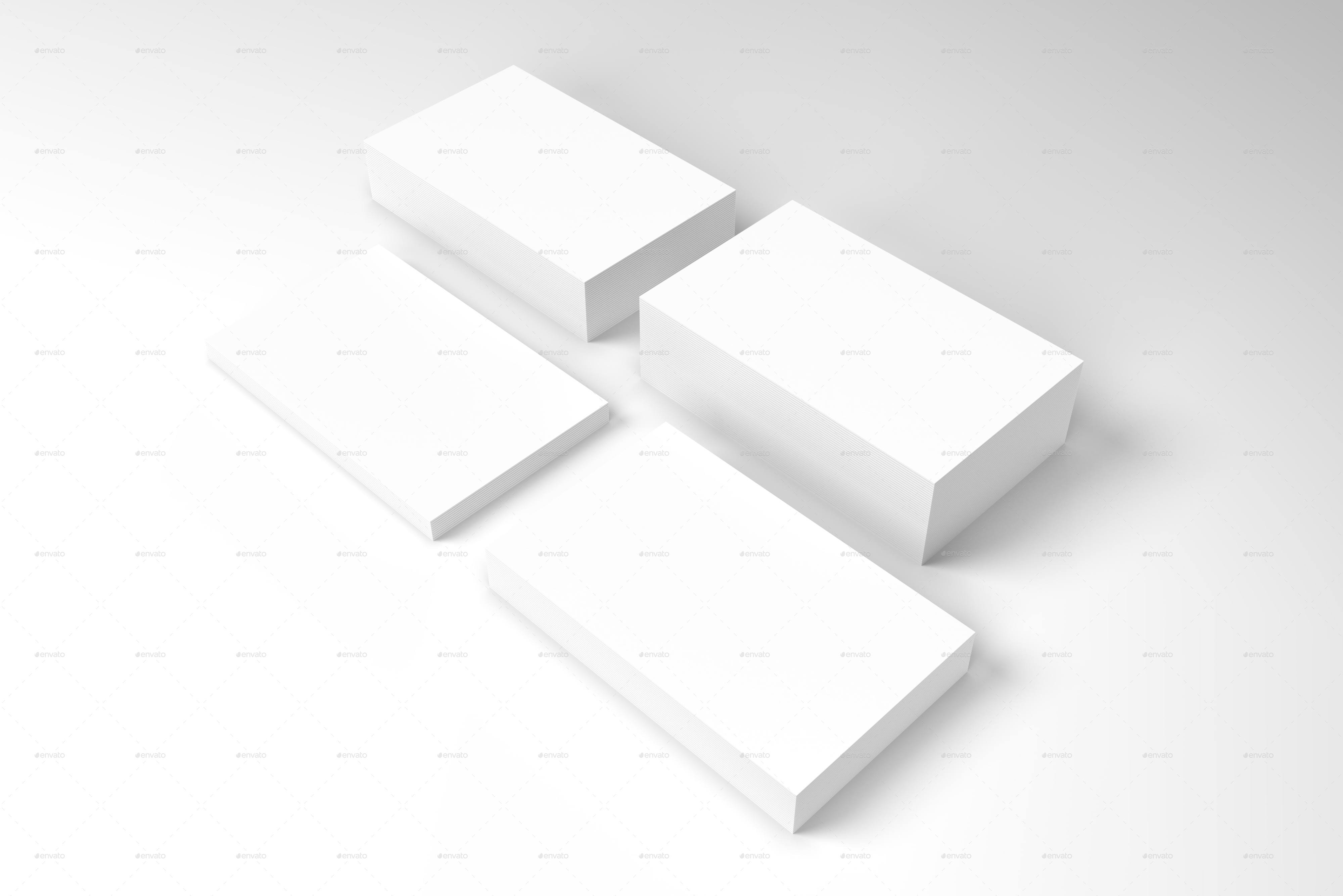 Business Card Stack Mock-up 2 Vertical, Graphics | GraphicRiver