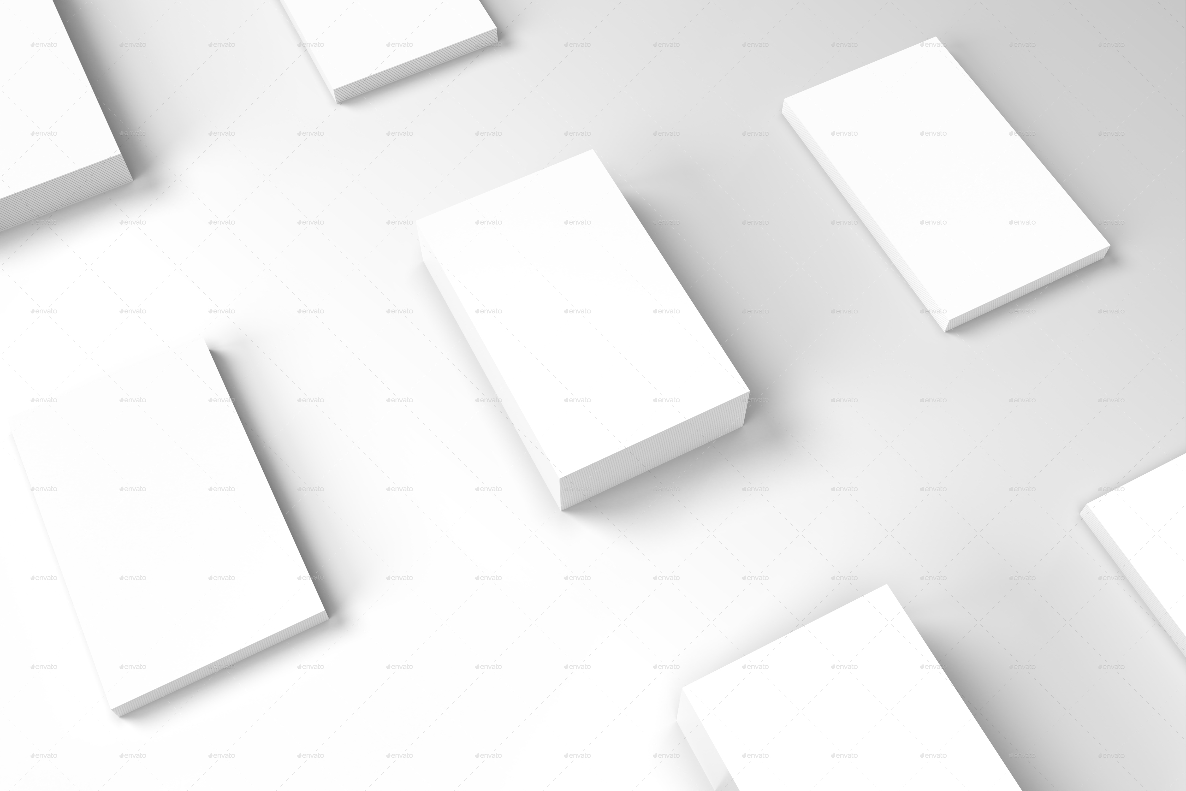 Business Card Stack Mock-up 2 Vertical, Graphics | GraphicRiver