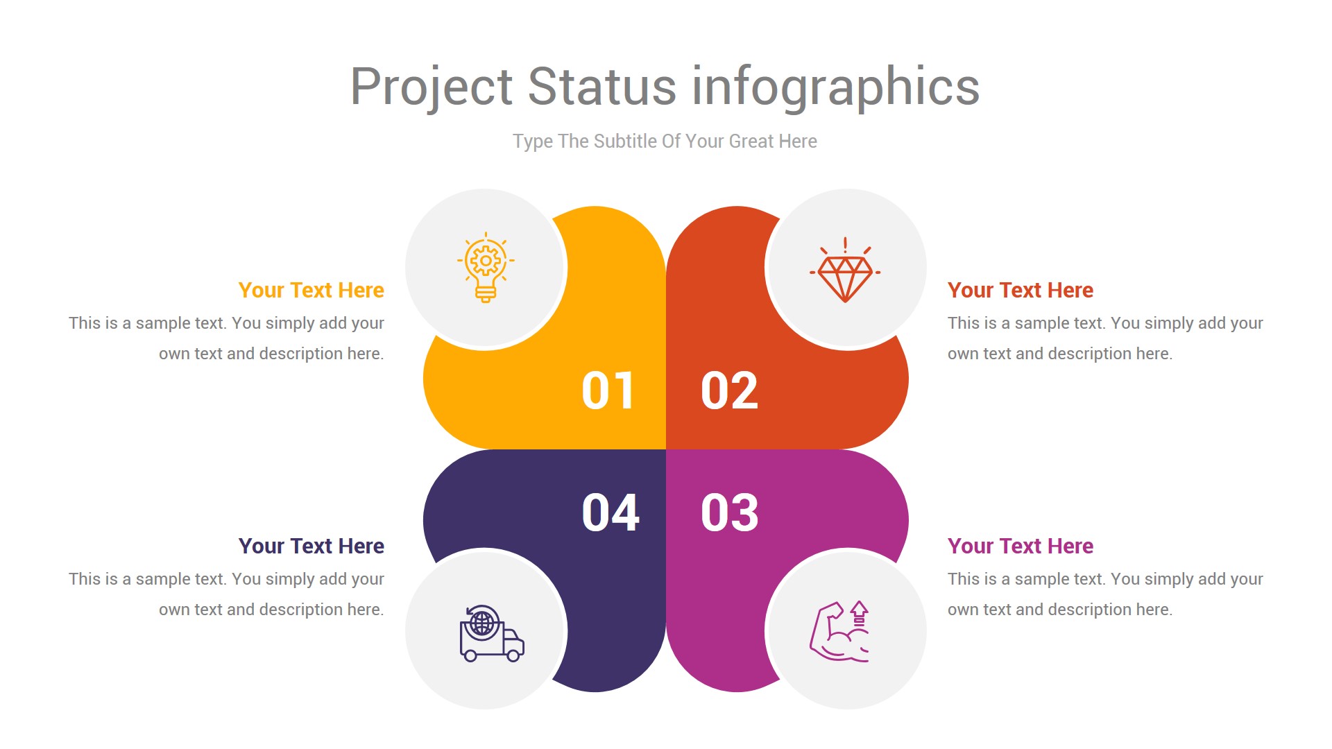Project Status infographics Google Slides & Illustrator Template ...