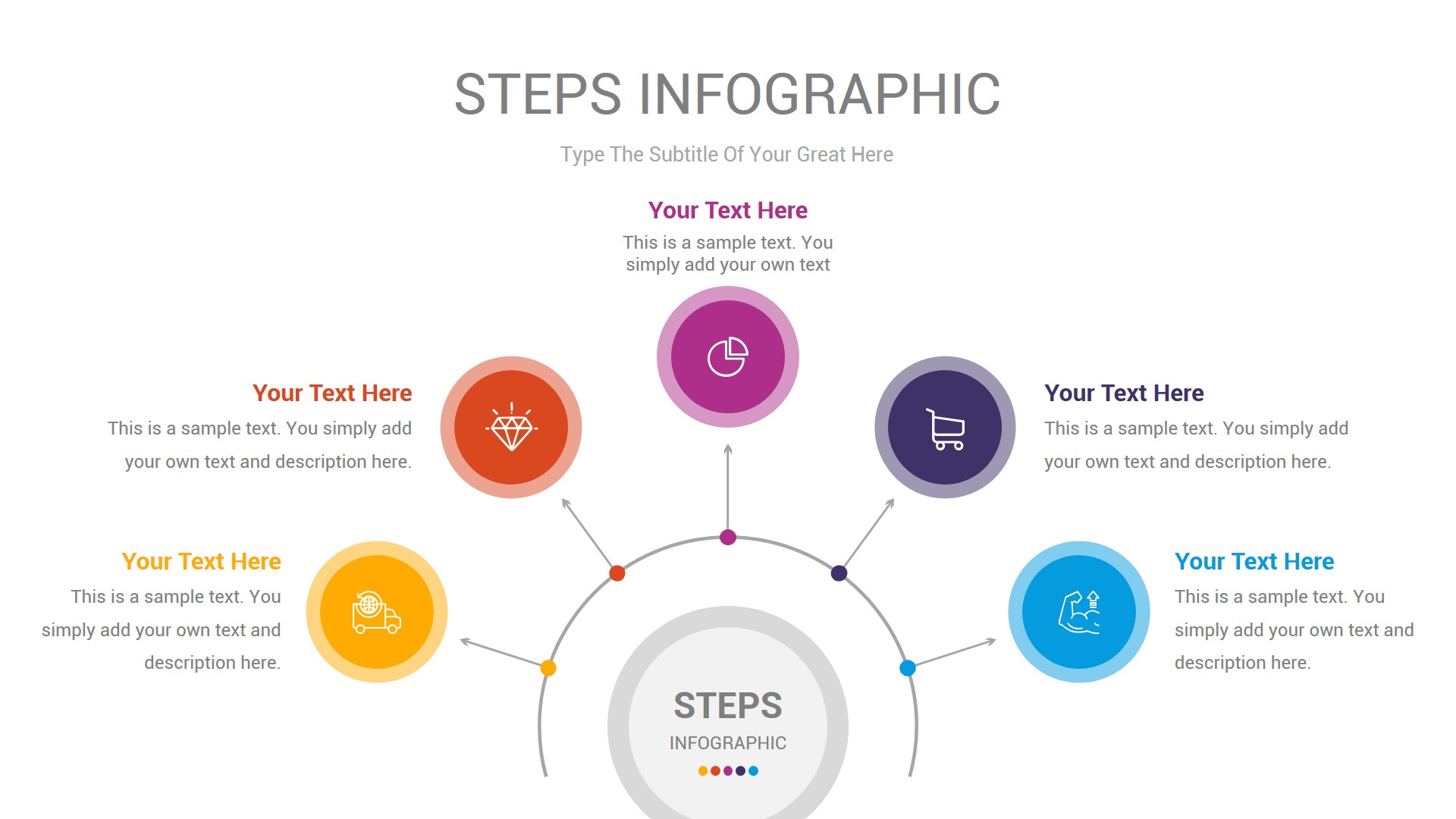 Steps Infographic Google Slides & Illustrator Template, Presentation ...