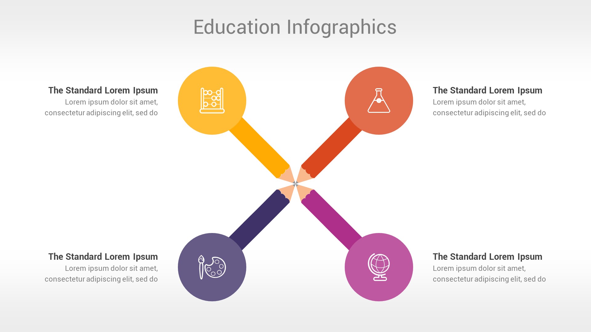 Education Infographics Google Slides & Illustrator Presentation ...
