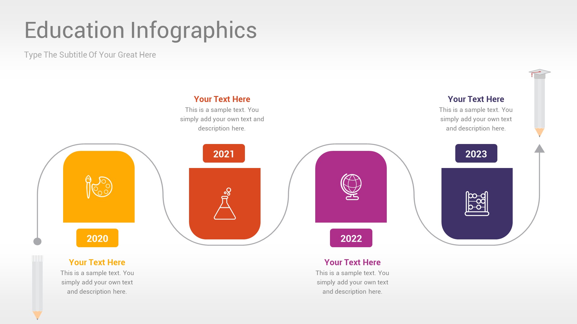 Education Infographics Google Slides & Illustrator Presentation ...