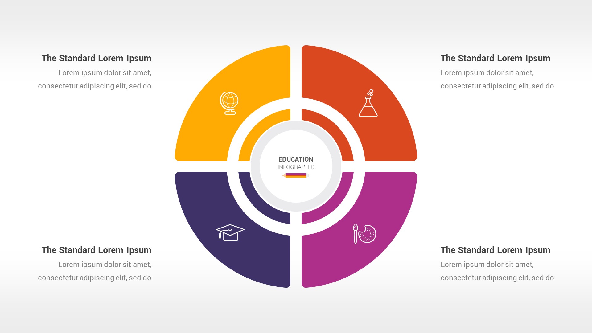 Education Infographics Google Slides & Illustrator Presentation ...