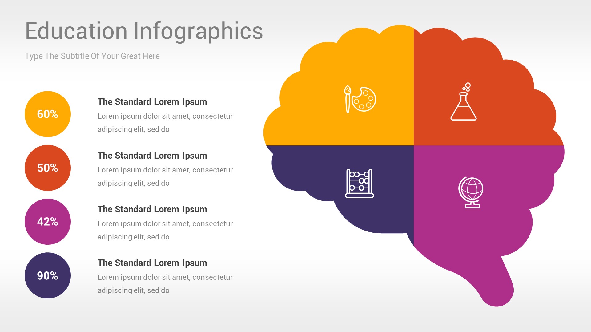 Education Infographics Google Slides & Illustrator Presentation ...
