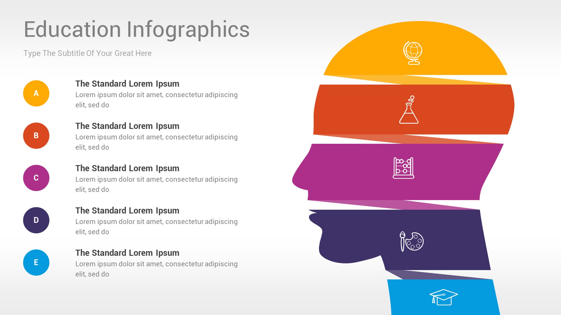 Education Infographics Google Slides & Illustrator Presentation ...