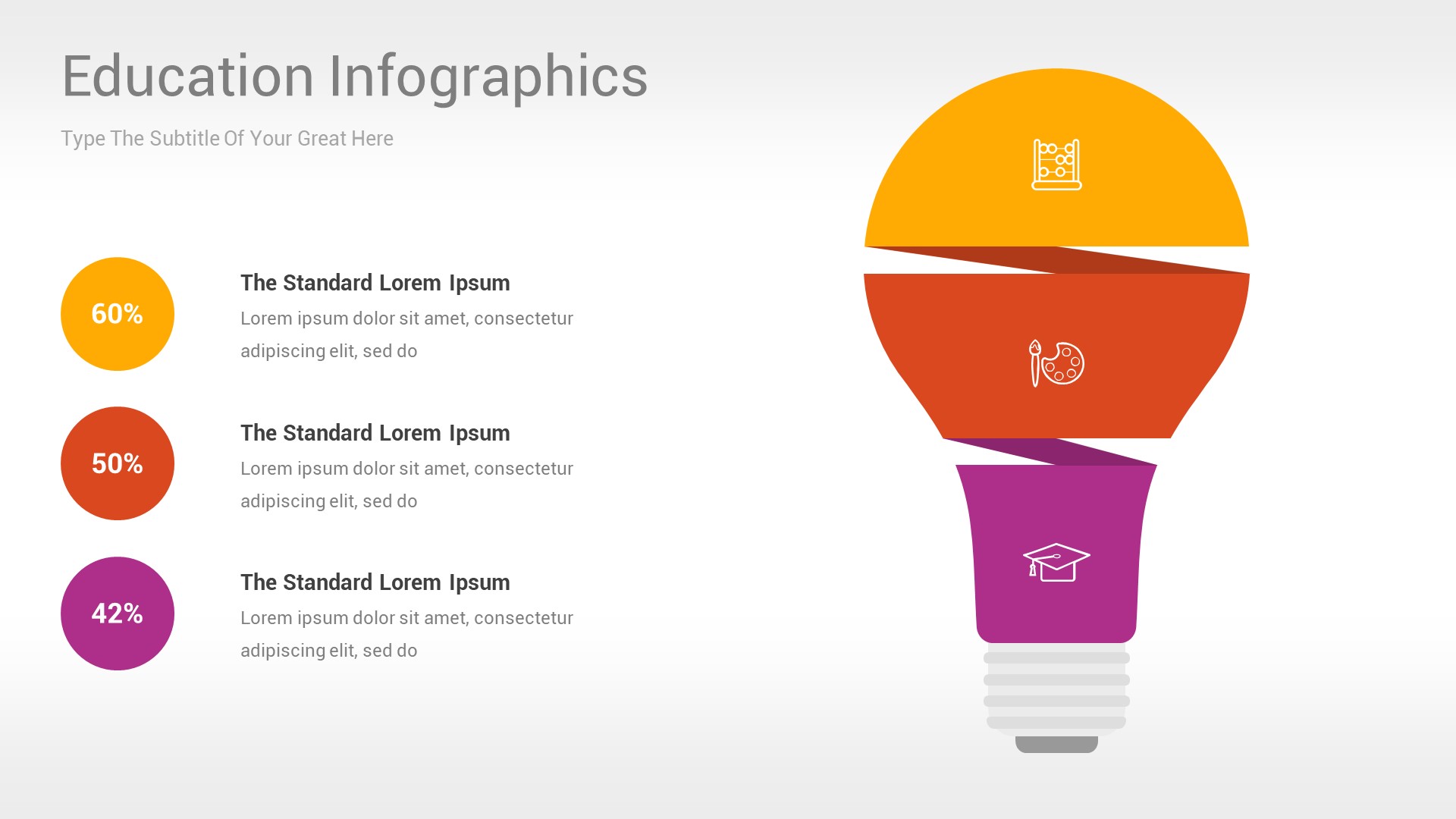 Education Infographics Google Slides & Illustrator Presentation ...