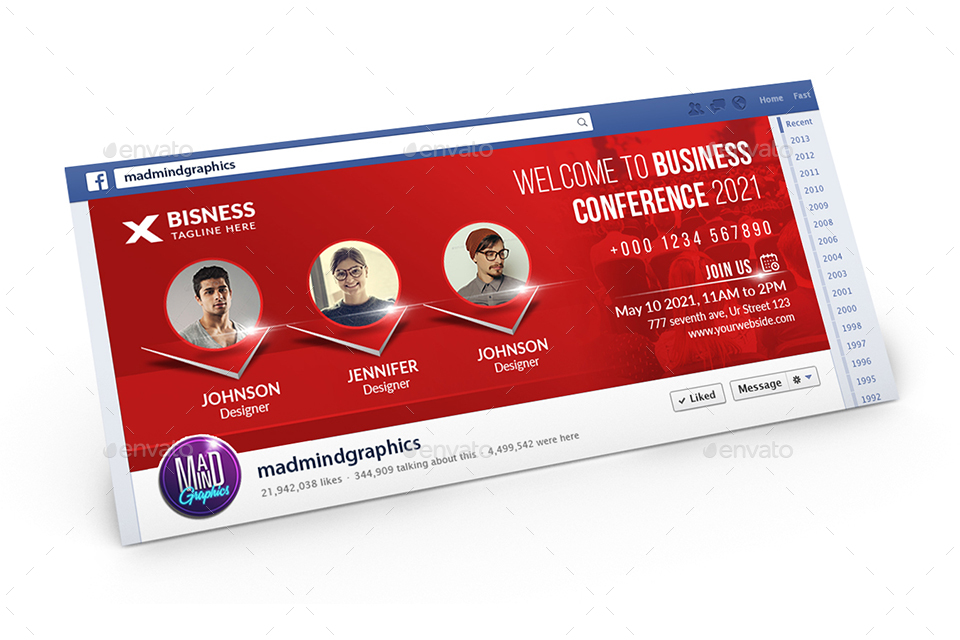 Event | Conference Facebook Cover, Web Elements | GraphicRiver