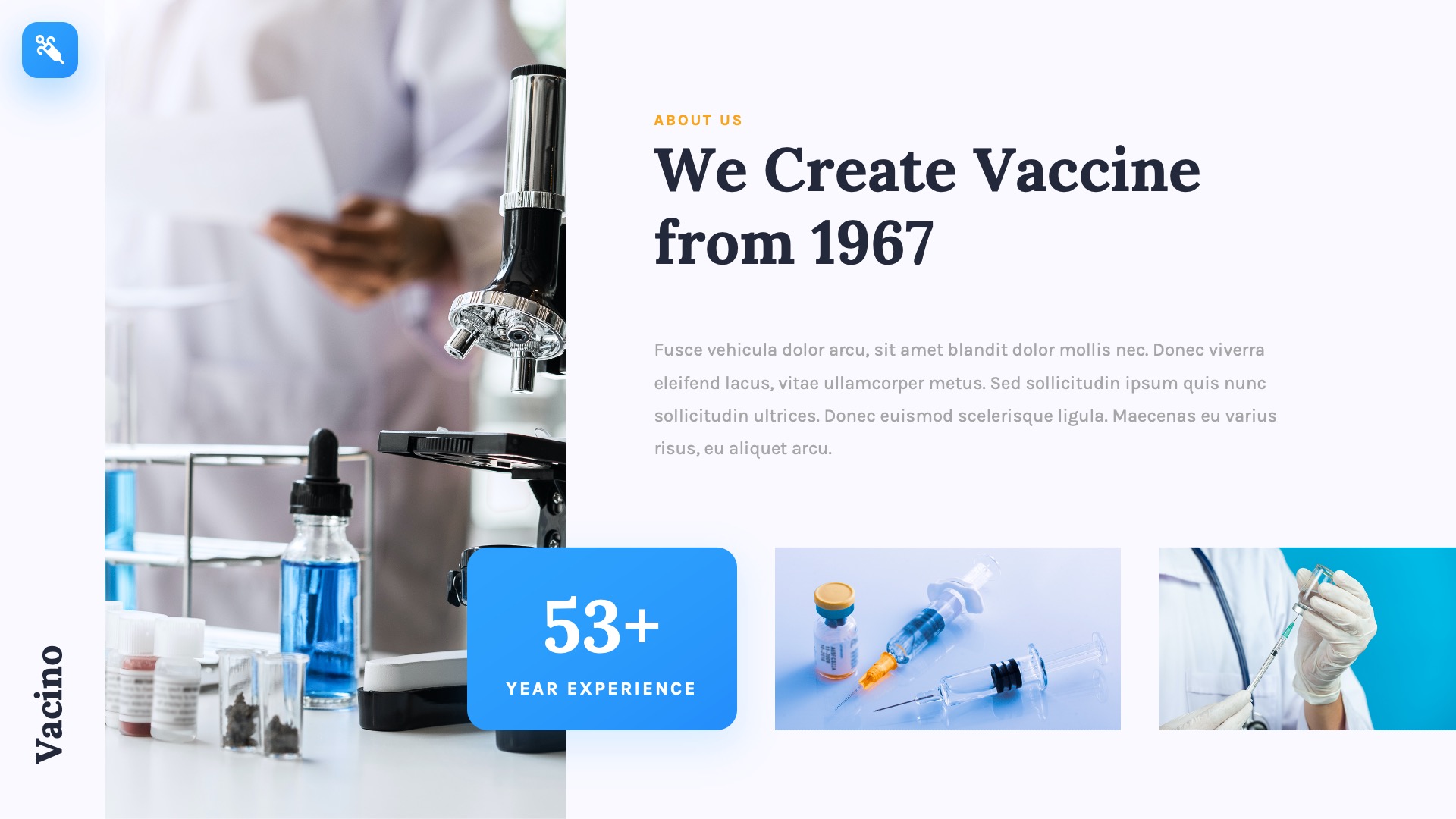 Vacino - Vaccine & Immunization Powerpoint Template, Presentation Templates