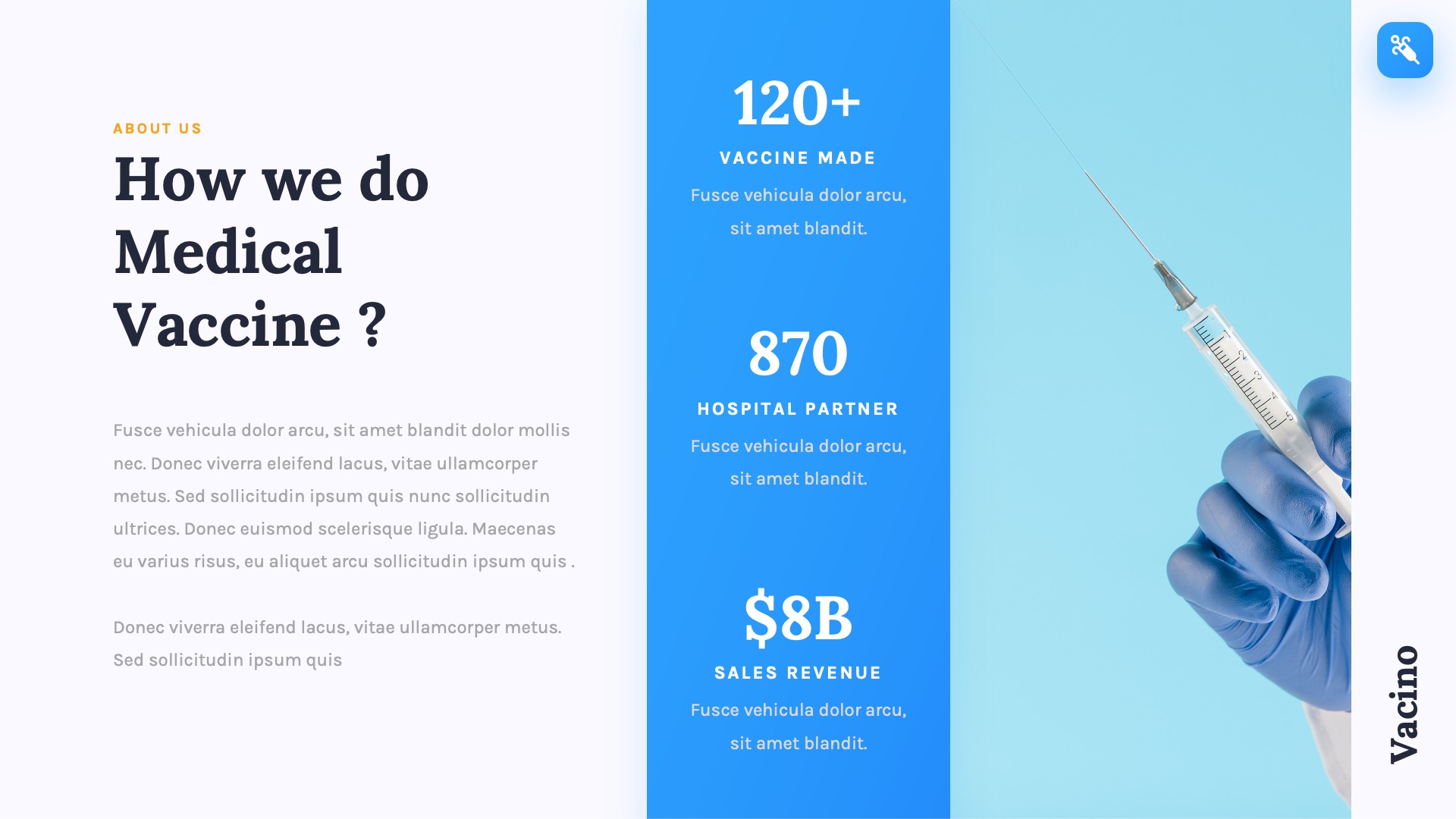 Vacino - Vaccine & Immunization Powerpoint Template, Presentation Templates