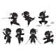 Ninja Character, Vectors | GraphicRiver