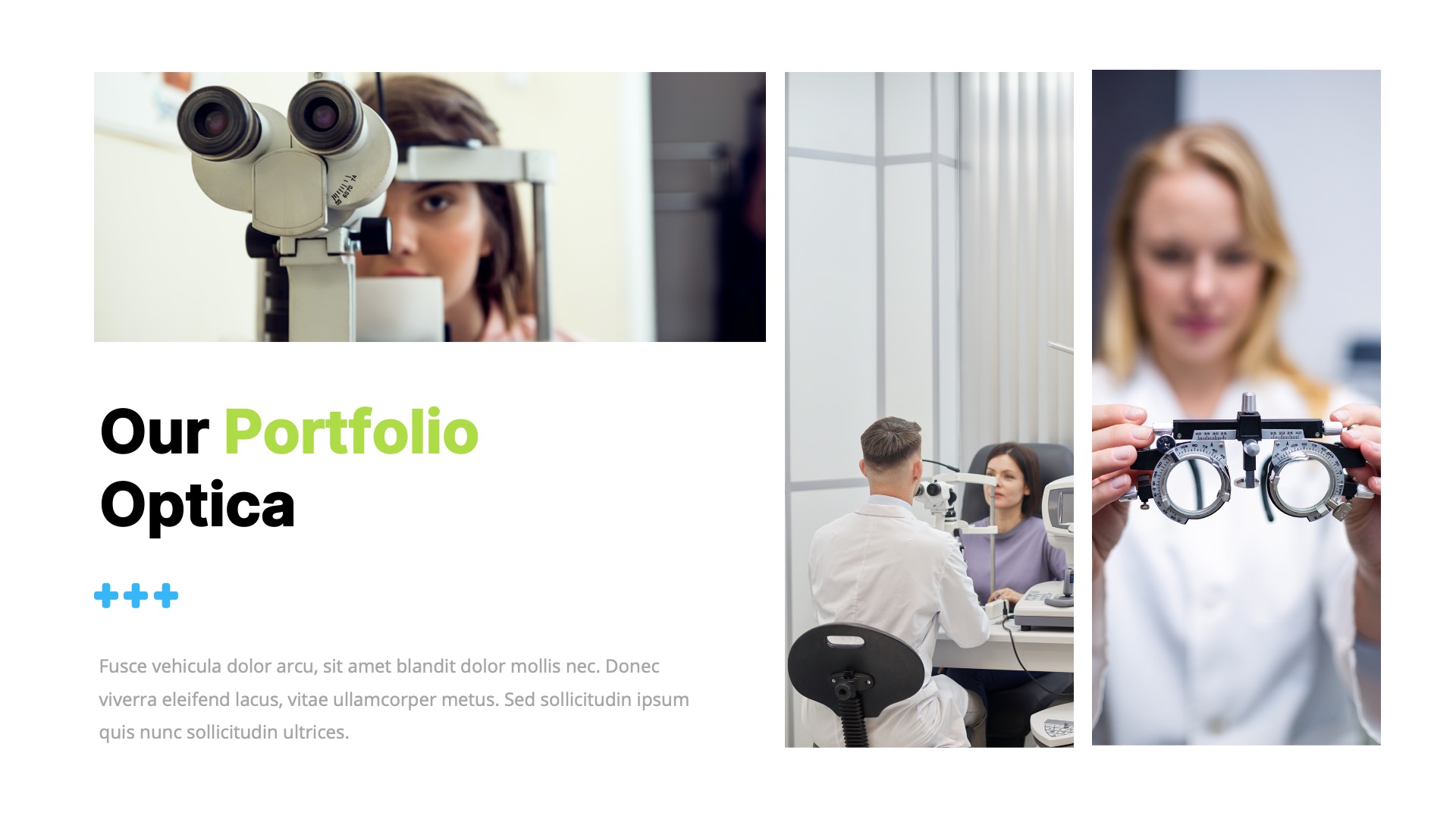 Optica - Optometrist & Eyecare Powerpoint Template, Presentation Templates