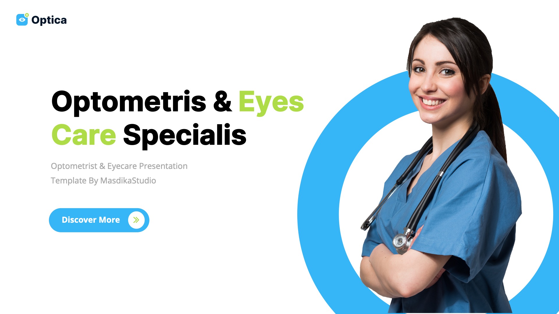 Optica - Optometrist & Eyecare Powerpoint Template, Presentation Templates