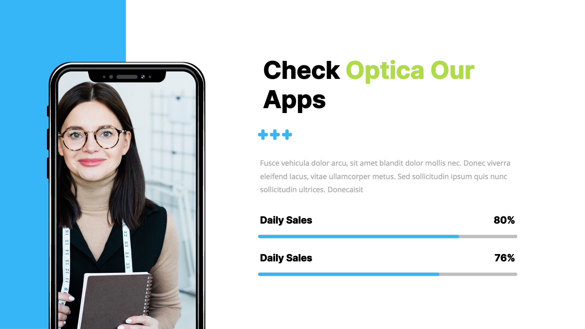 Optica - Optometrist & Eyecare Powerpoint Template, Presentation Templates