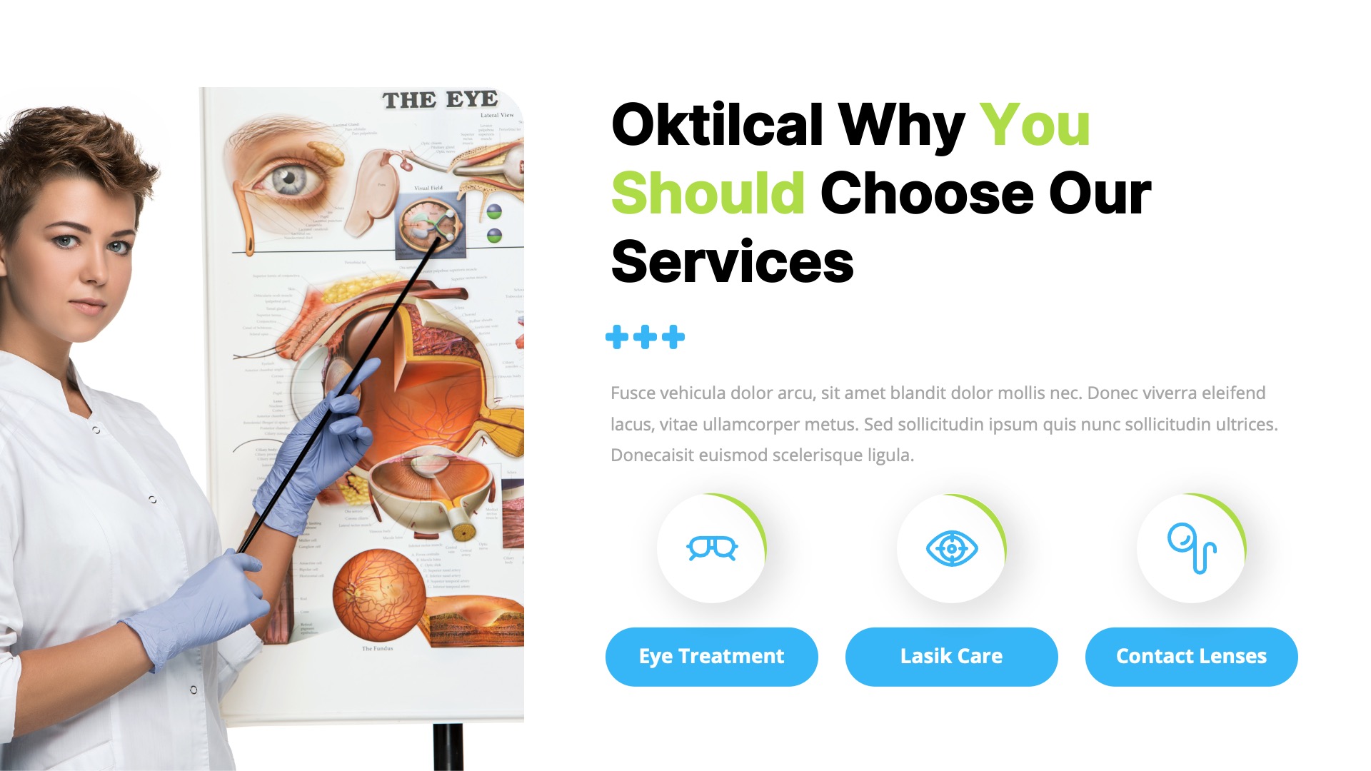 Optica - Optometrist & Eyecare Google Slides Template, Presentation ...