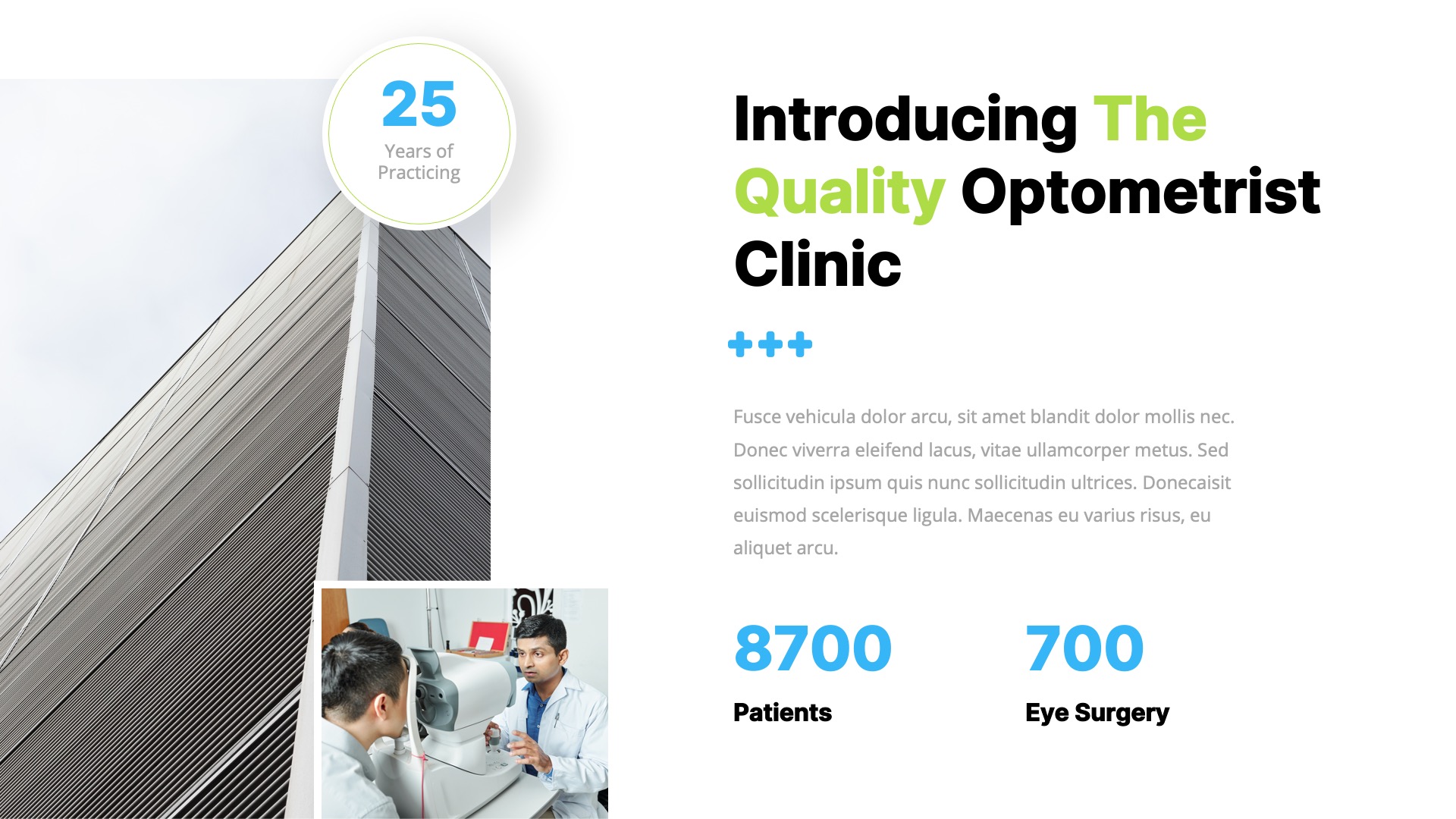 Optica - Optometrist & Eyecare Google Slides Template by MasdikaStudio