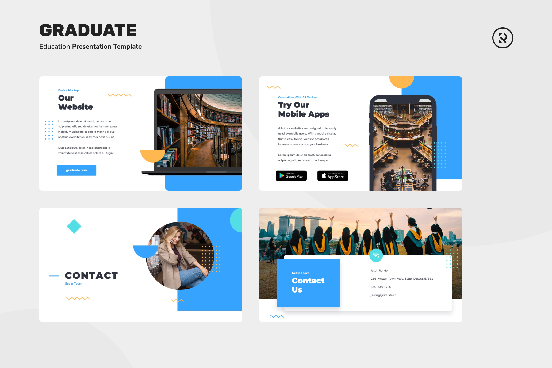 Graduate - Education Google Slides Presentation, Presentation Templates