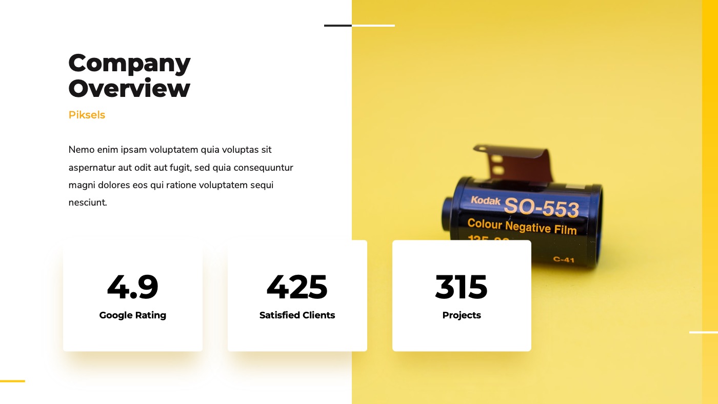 Piksels - Creative Agency Google Slides, Presentation Templates ...
