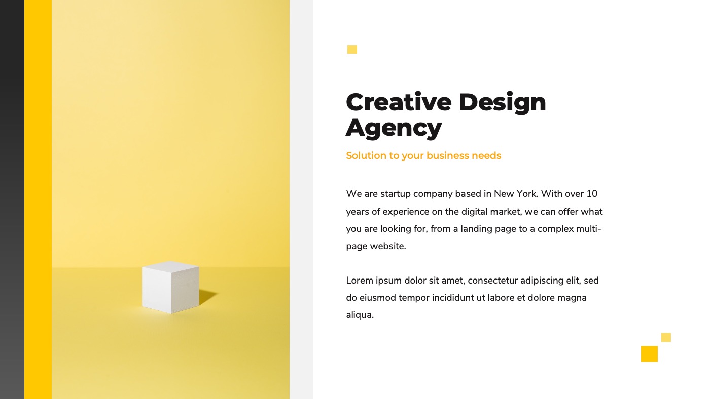 Piksels - Creative Agency Google Slides, Presentation Templates ...