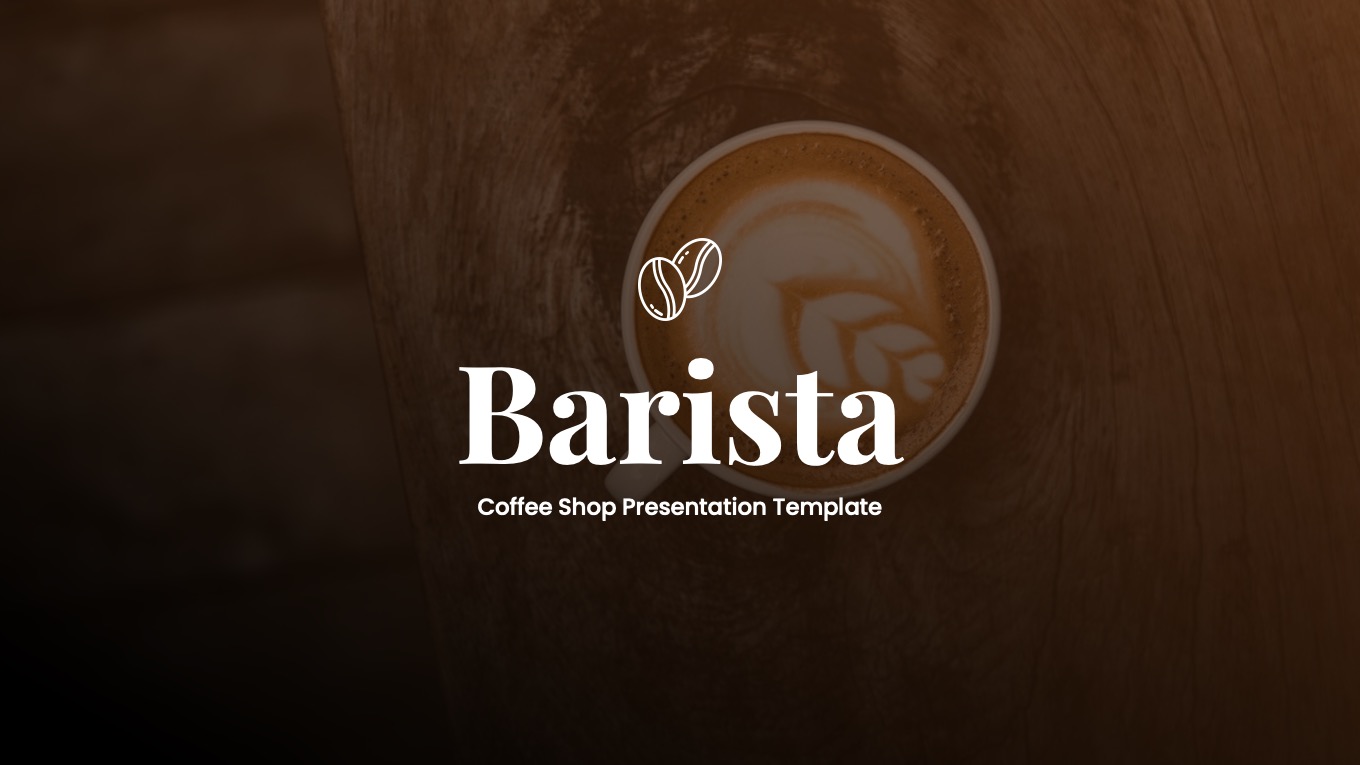 Barista - Coffee Shop Google Slides Presentation, Presentation Templates