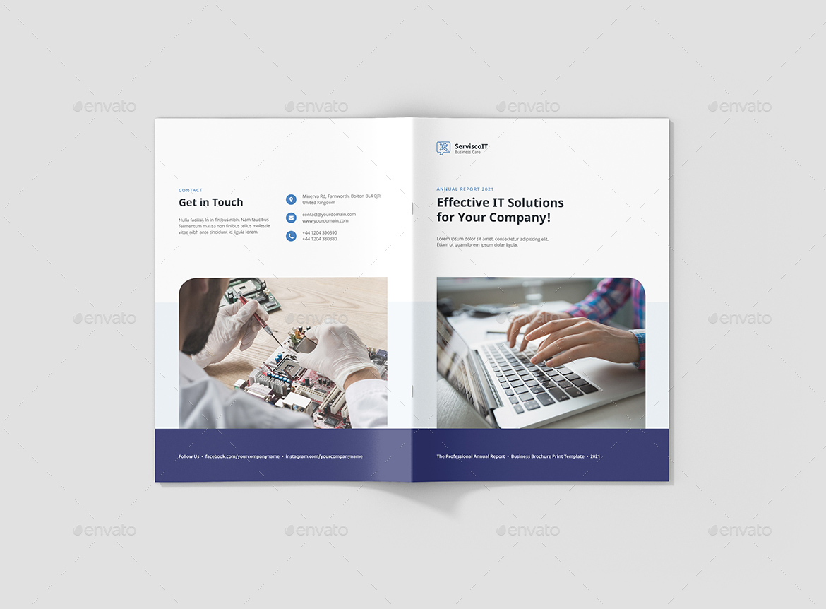 IT Services – Bundle Brochures Print Templates 8 in 1, Print Templates