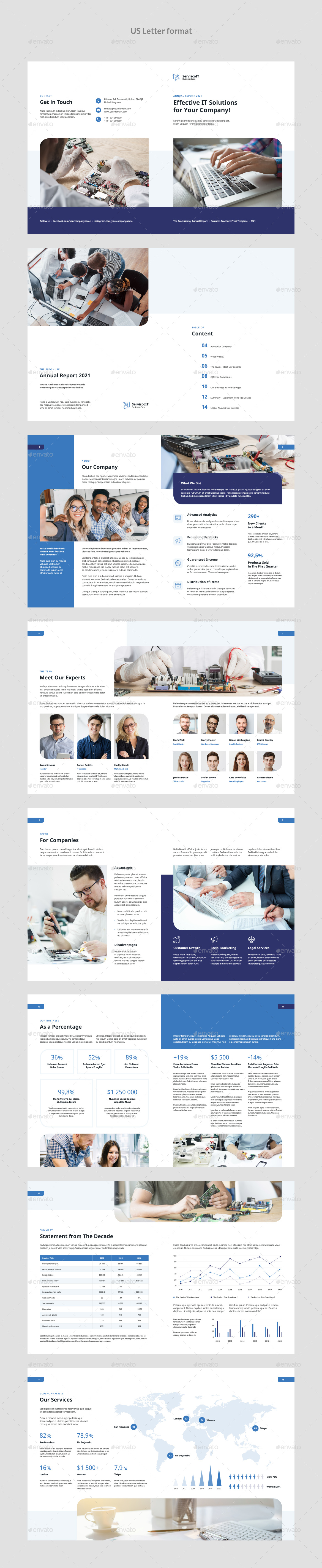 IT Services – Bundle Brochures Print Templates 8 in 1, Print Templates