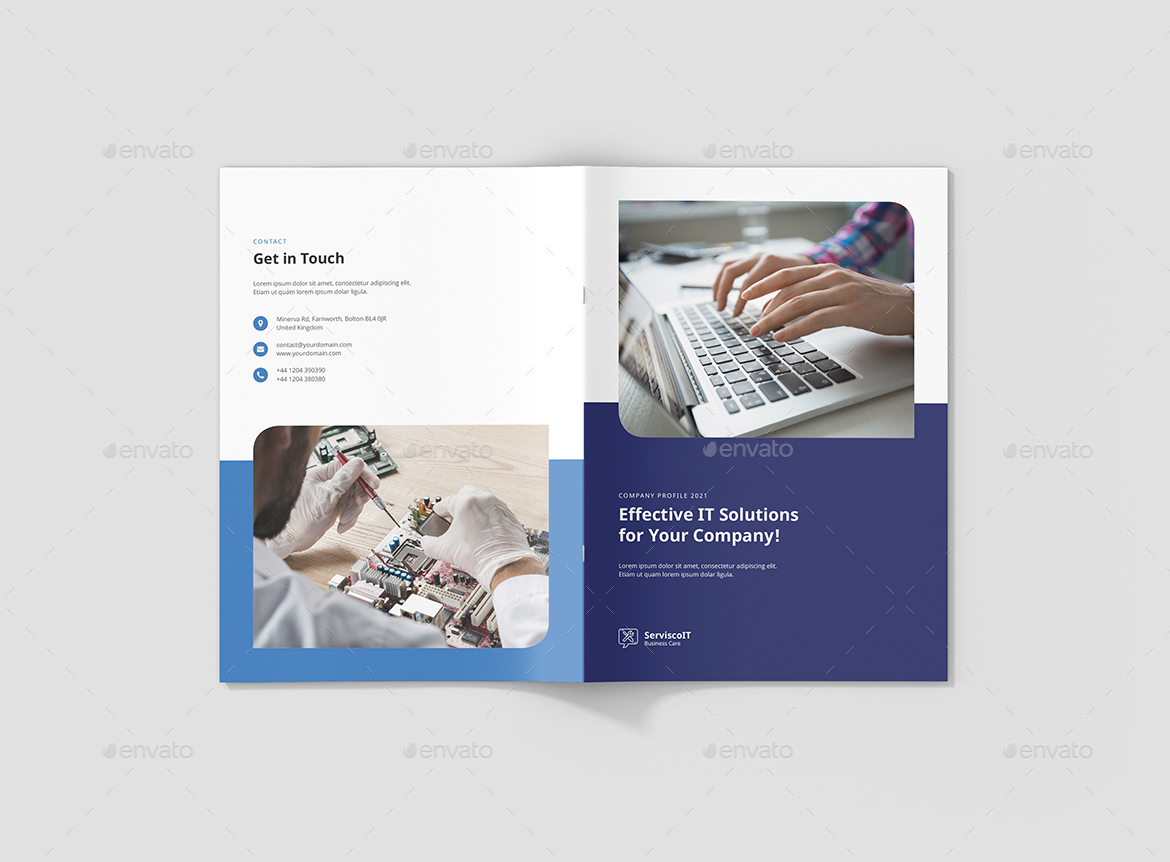 IT Services – Bundle Brochures Print Templates 8 in 1, Print Templates