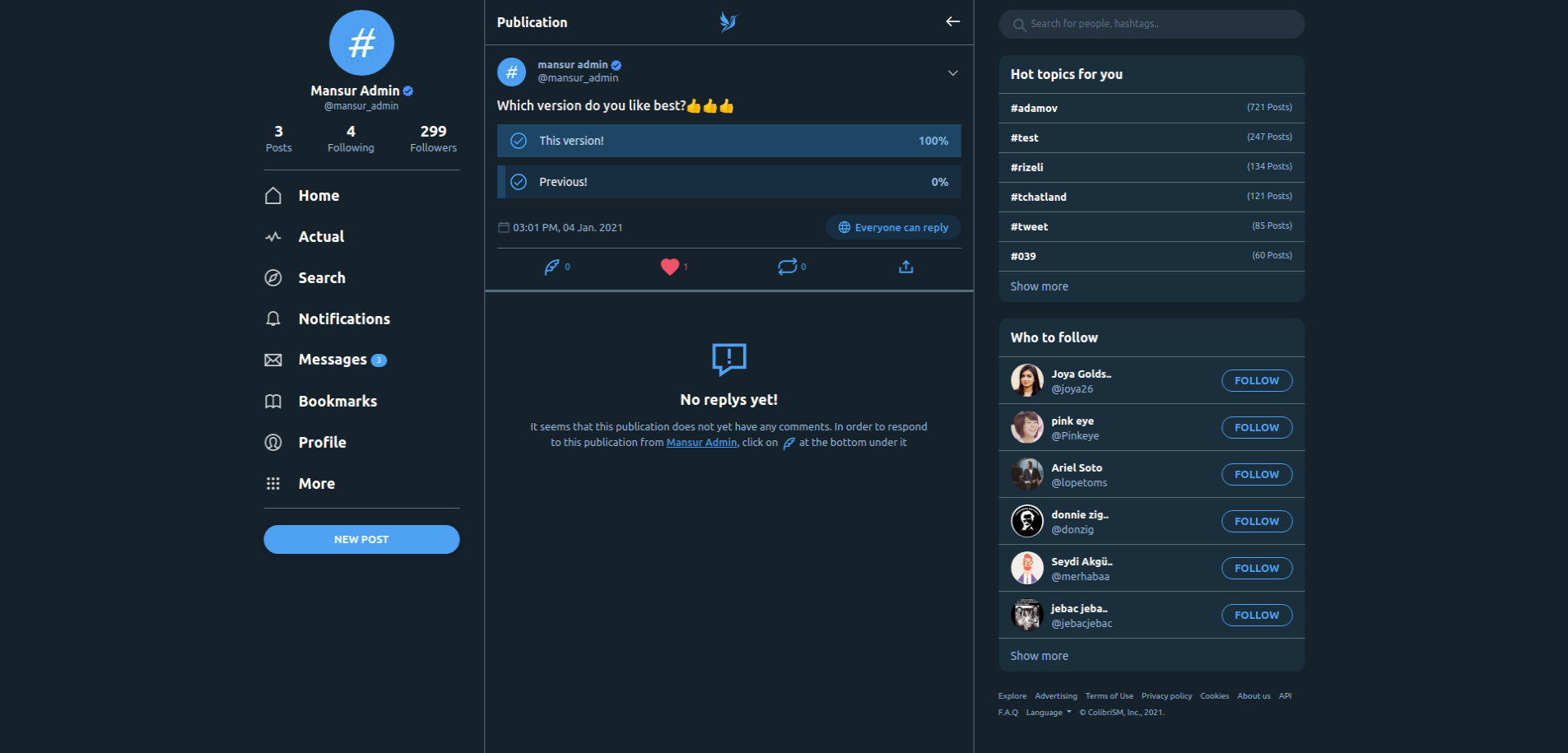 ColibriSM - The Ultimate PHP Modern Social Media Sharing Platform by mansur_tl