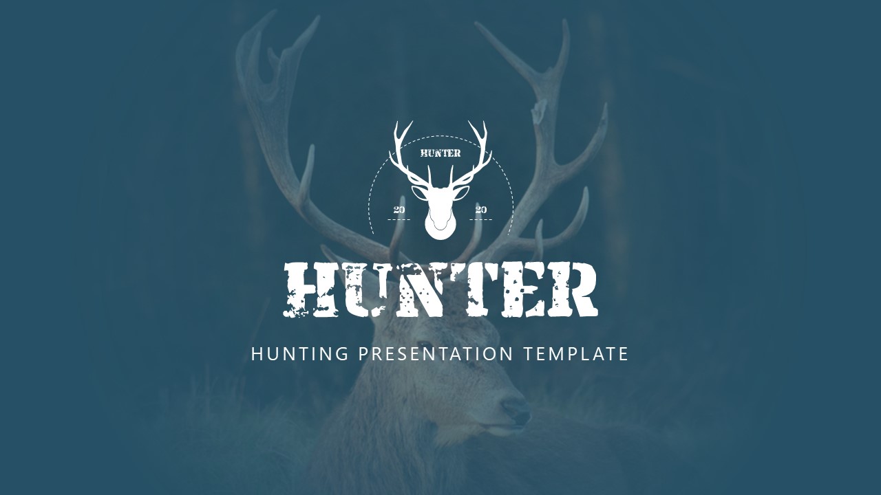 Hunter Hunting Powerpoint Presentation Template Fully Animated ...